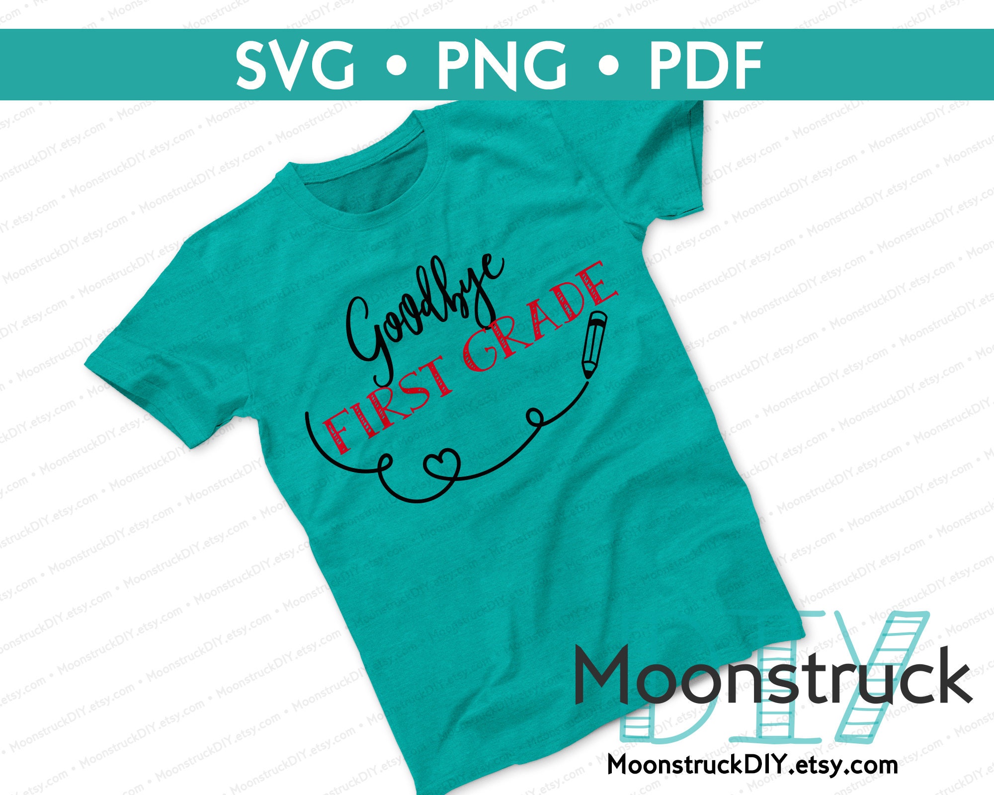 Goodbye First Grade Last Day of School SVG - Etsy