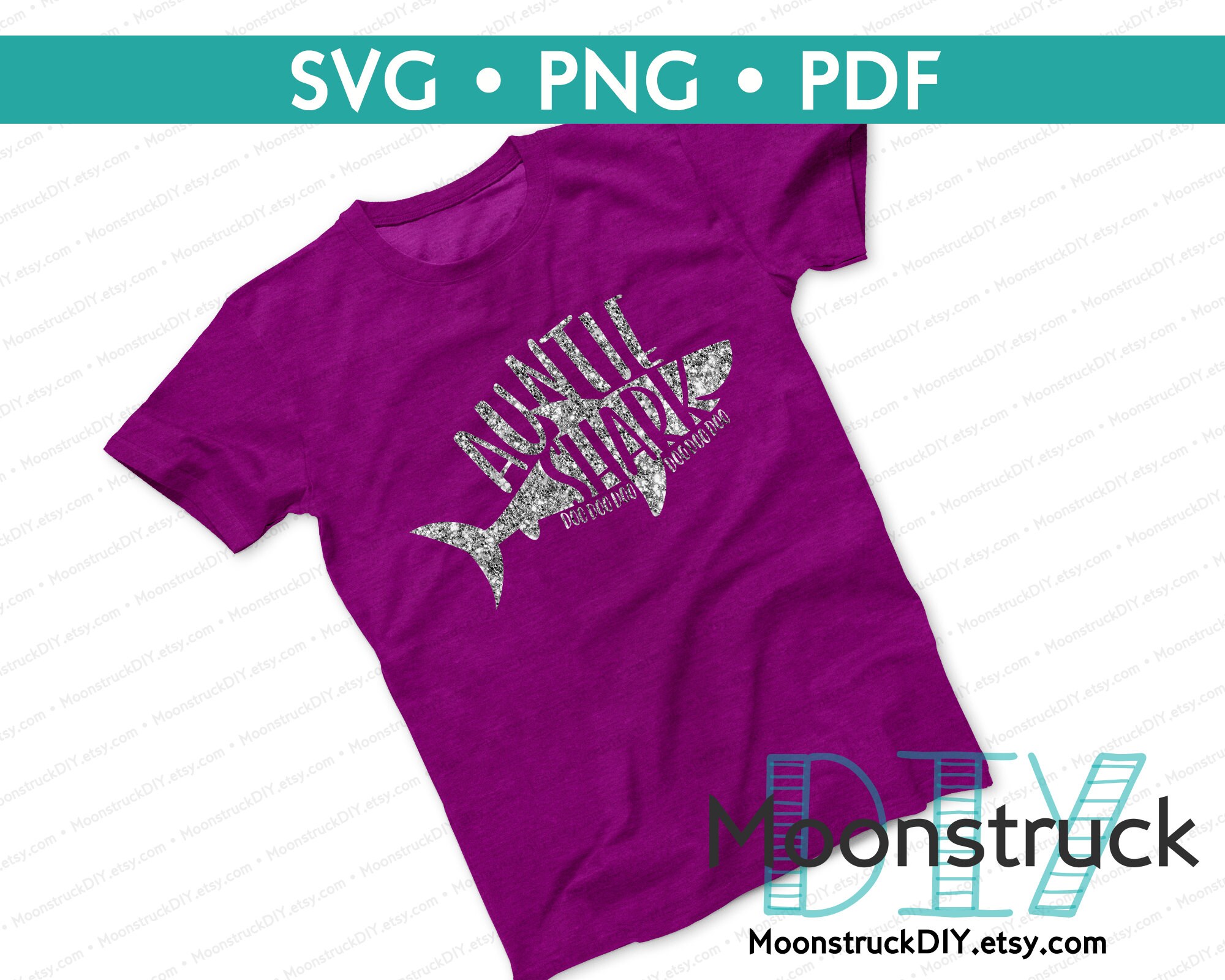 Auntie Shark SVG, Baby Shark SVG, Aunt Shark, Shark Cut File, Family ...