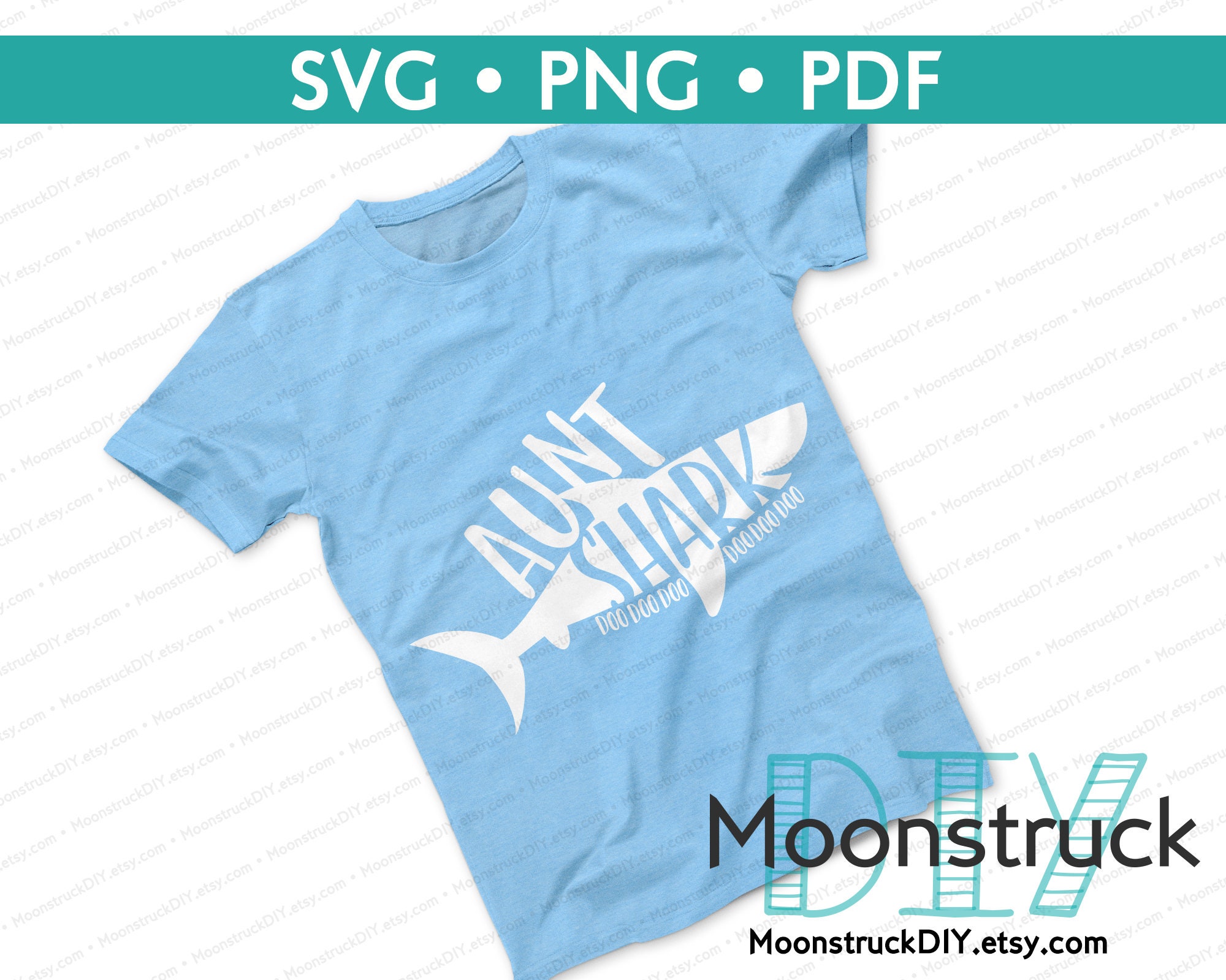 Aunt Shark SVG, Baby Shark SVG, Auntie Shark, Shark Cut File, Family ...