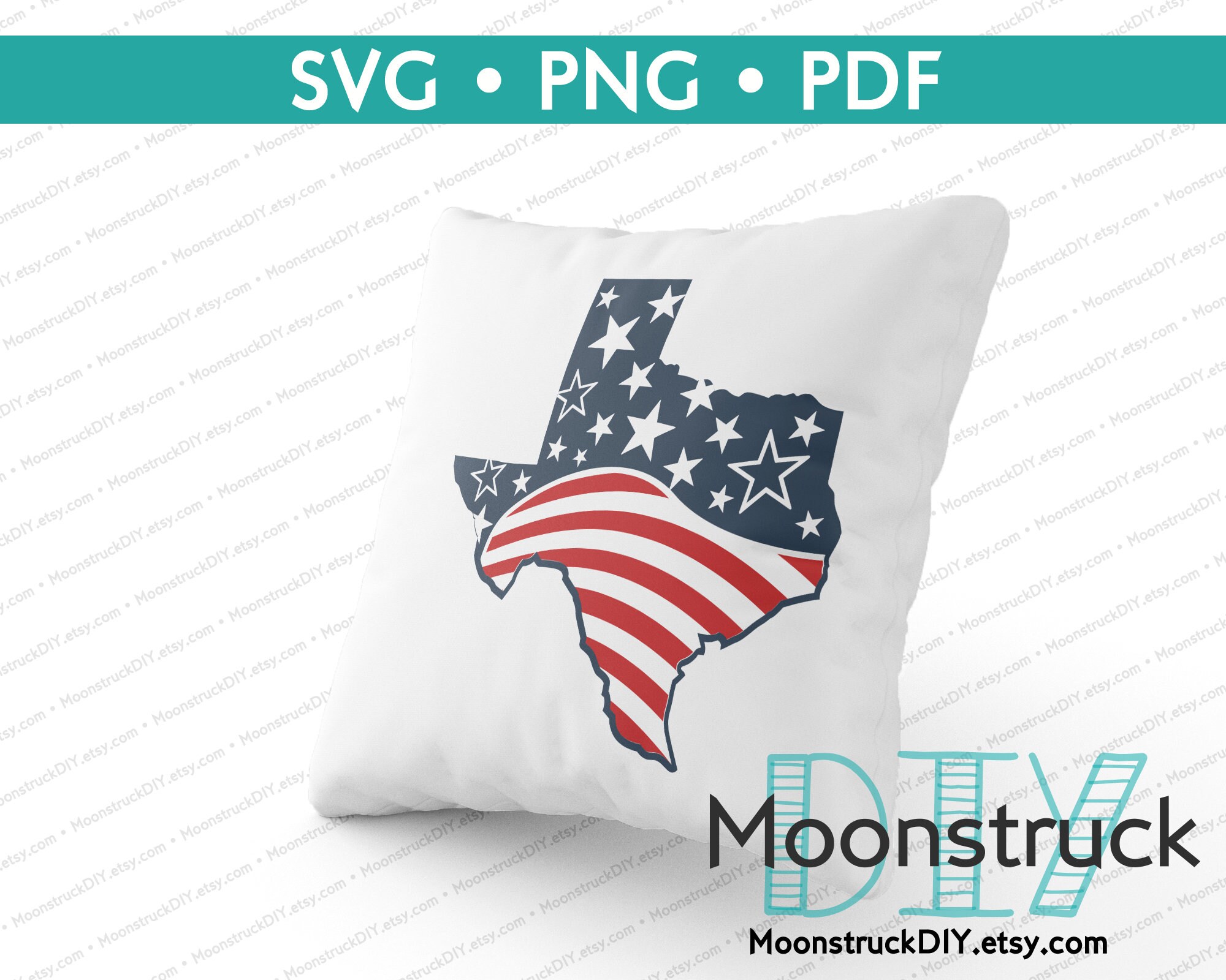 American Flag Texas State Silhouette Patriotic SVG & PNG - Etsy