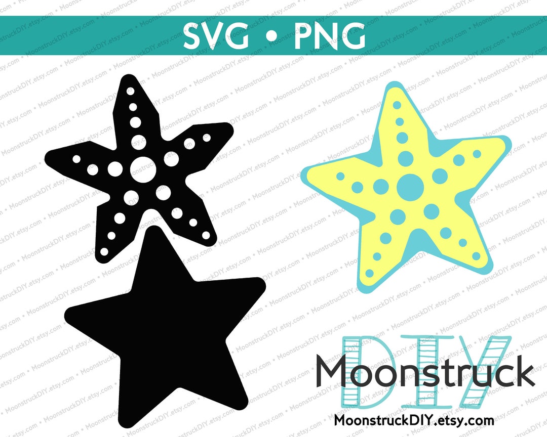 Starfish Svg, Star Fish Svg, Sea Sear Decal, Sea Star Silhouette, Sea ...