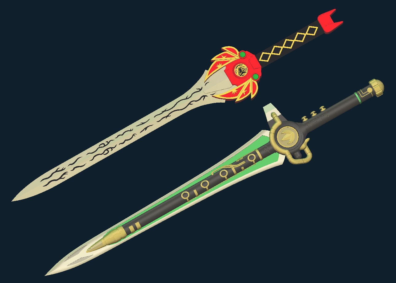 Power Dragon Sword STL 3D Print File Ranger - Etsy