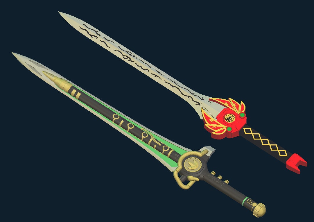 Power Dragon Sword STL 3D Print File Ranger - Etsy