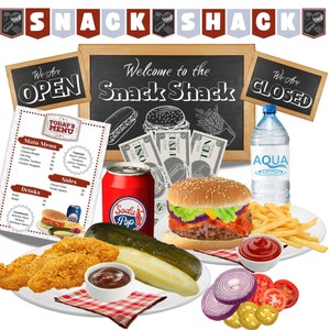 Burger Shack Dramatic Play Set: Printable Restaurant Role Play (PDF) - Etsy