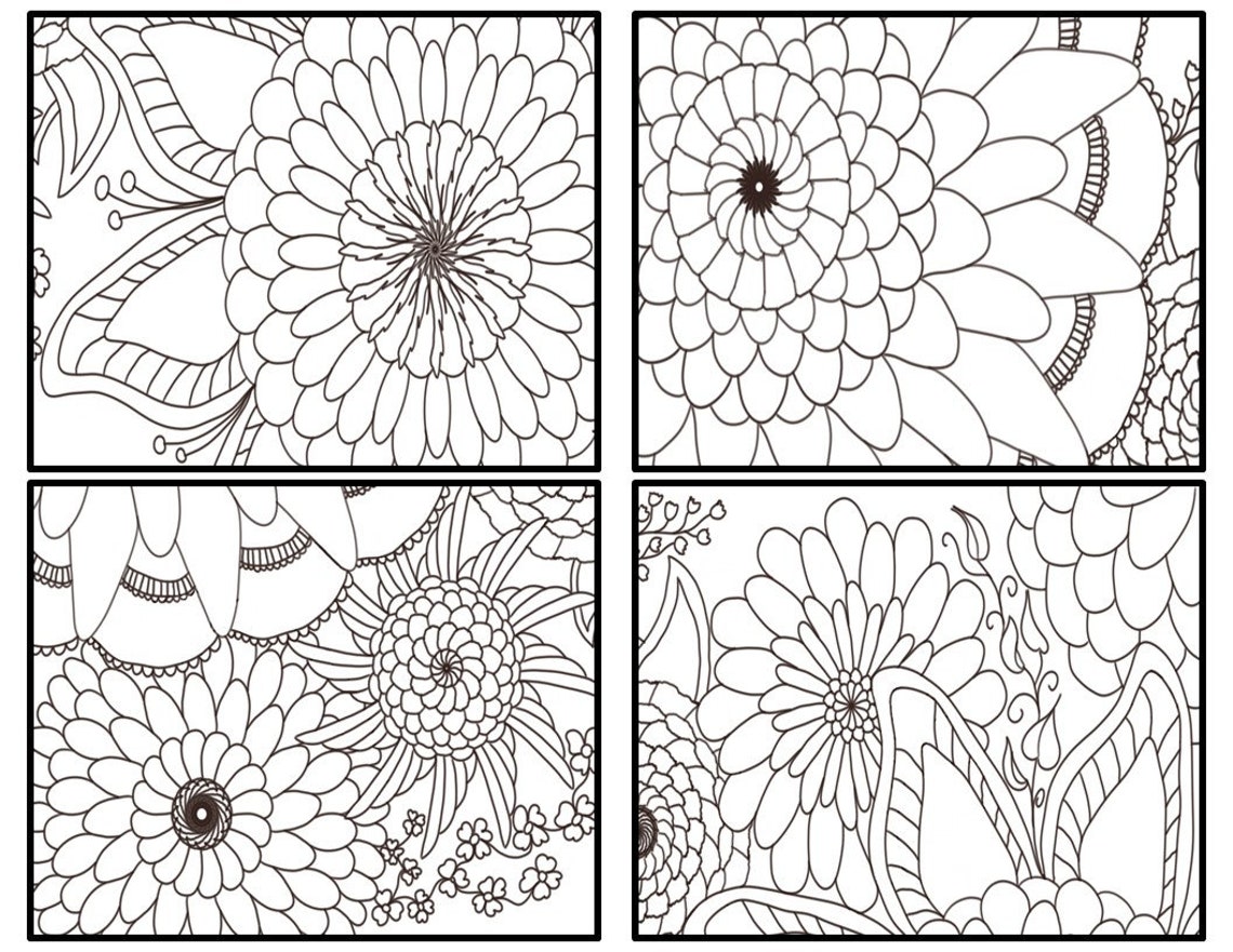 Printable Coloring Cards-printable Coloring Bookmarks - Etsy