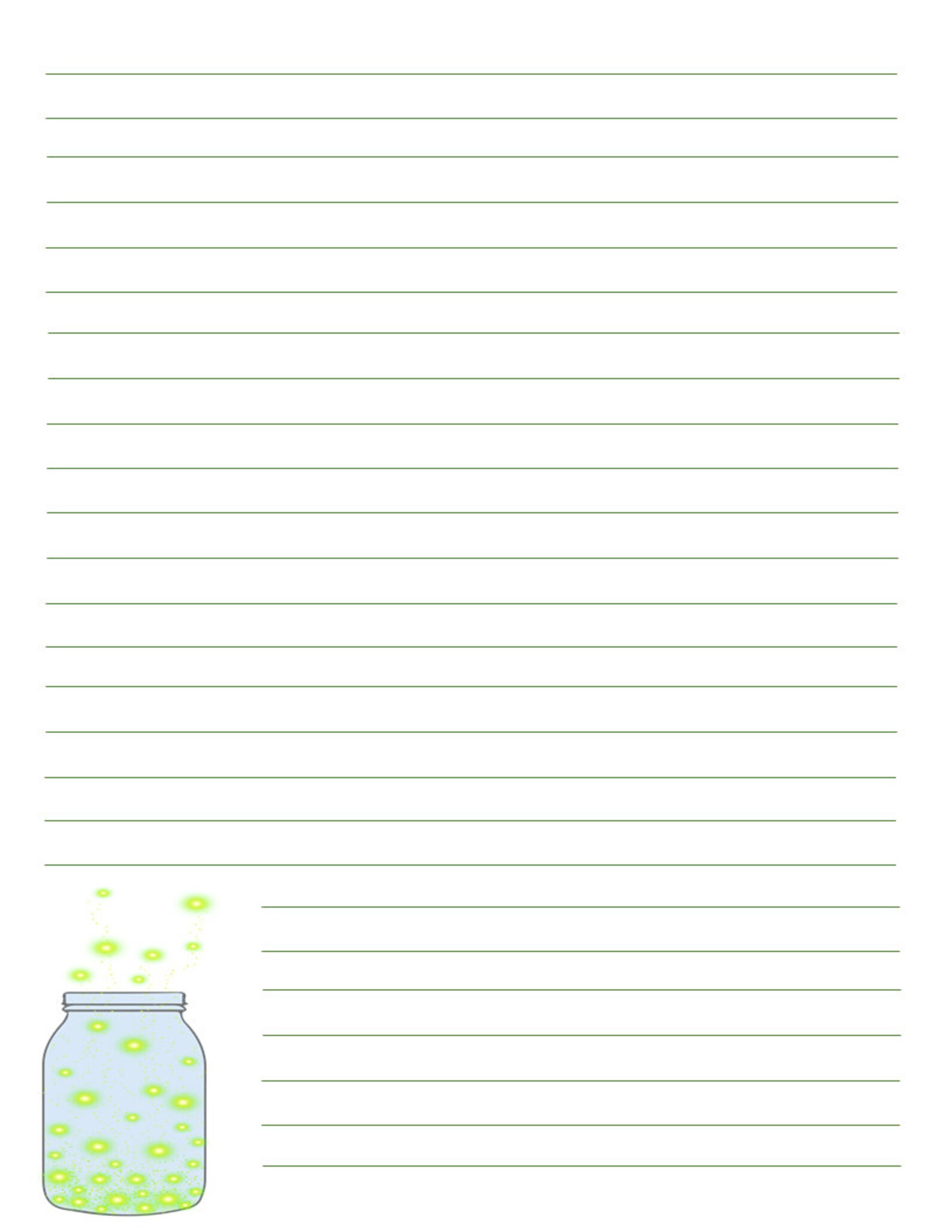 Fireflies Stationery/magic Jar Stationary/firefly Stationery/ - Etsy