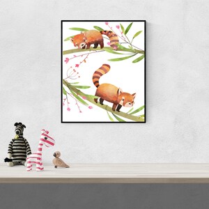 Red Panda Girl's Room Decor - Etsy