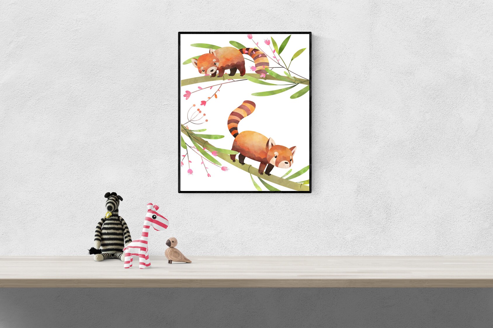 Red Panda Girl's Room Decor - Etsy