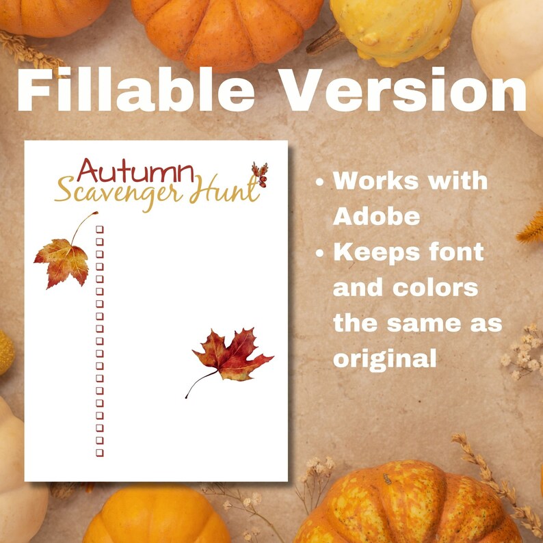 Editable Nature Scavenger Hunt Printable for Kids Outdoor Scavenger ...