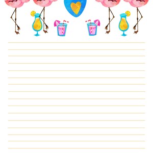 Summer Pool Party-printable Stationary - Etsy