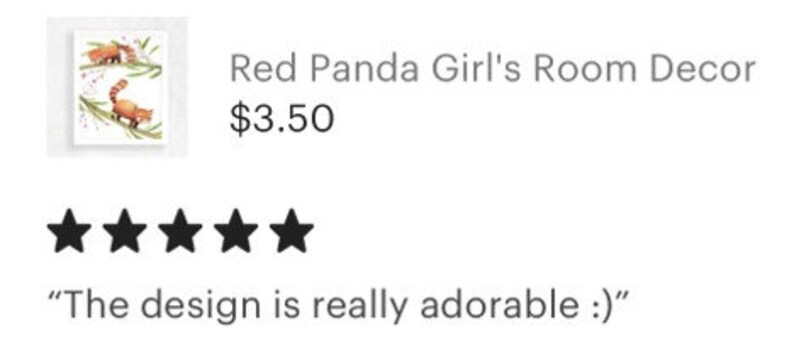 Red Panda Girl's Room Decor - Etsy