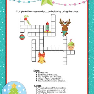 Printable Christmas Games: Holiday Activity Pack for Kids (digital ...