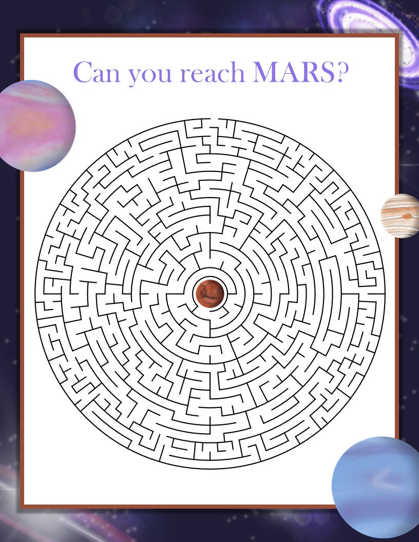 Outer Space Printables-planet-themed Game Pack - Etsy