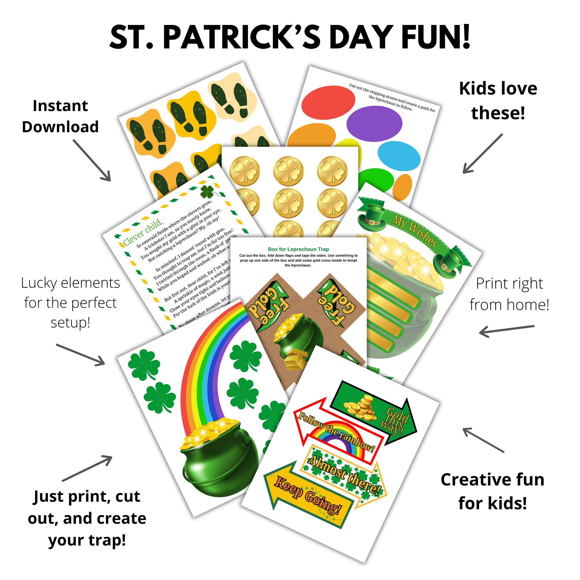 DIY Leprechaun Trap Kit, Printable Leprechaun Trap Kit, Catch a ...