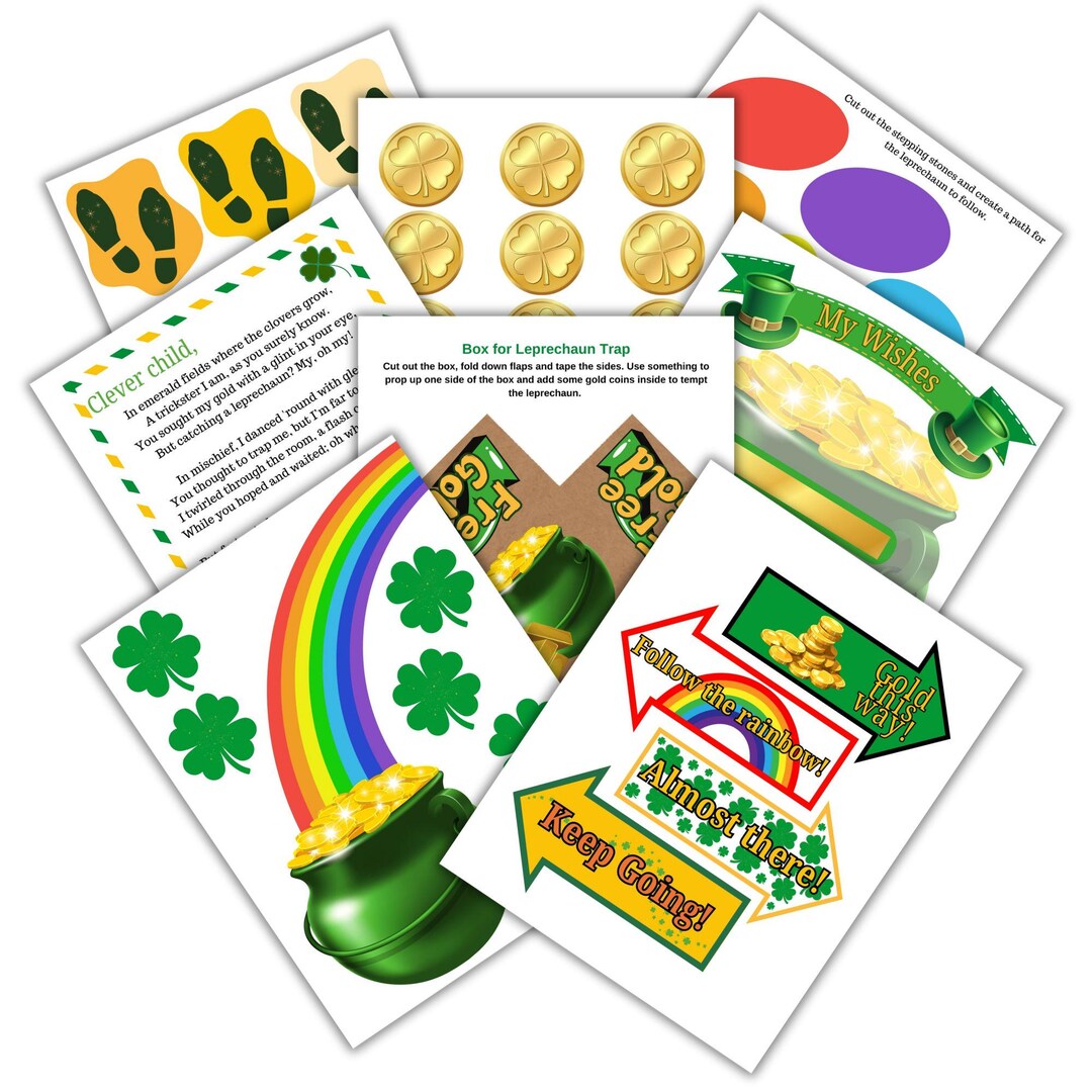 DIY Leprechaun Trap Kit, Printable Leprechaun Trap Kit, Catch a ...