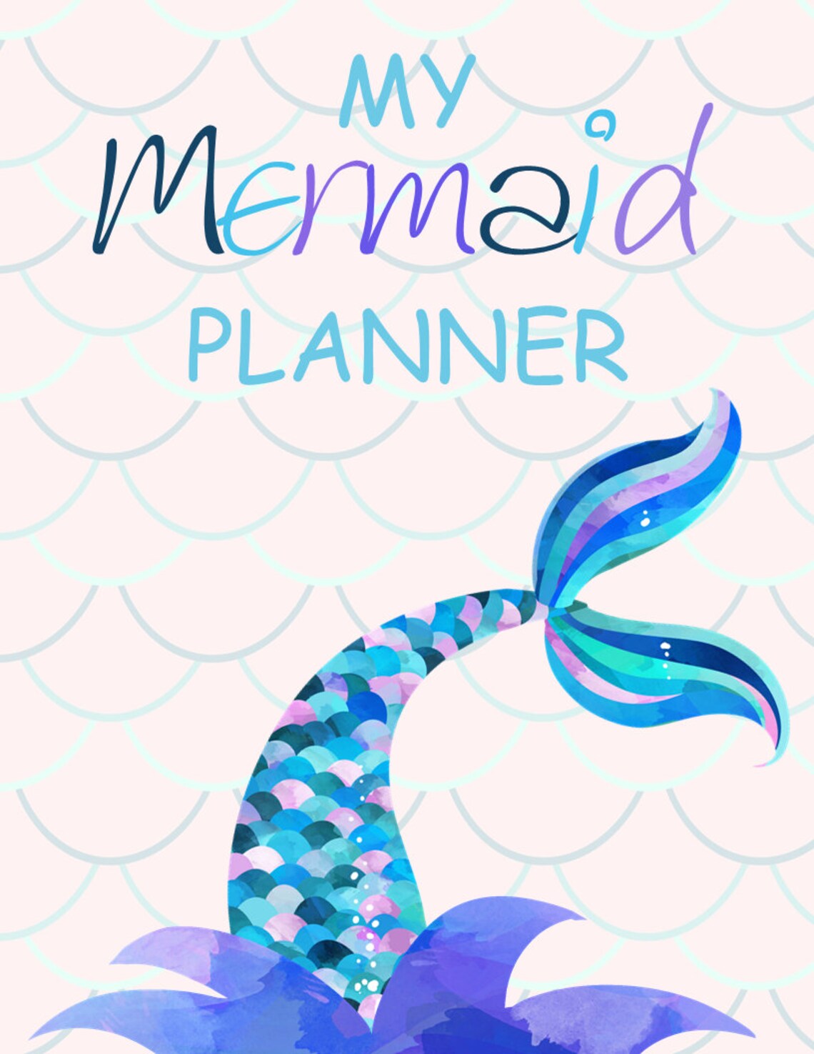 Mermaid Planner Printable Planner Mermaid Themed Planners for Girls - Etsy
