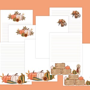 Autumn Stationary Download - Etsy
