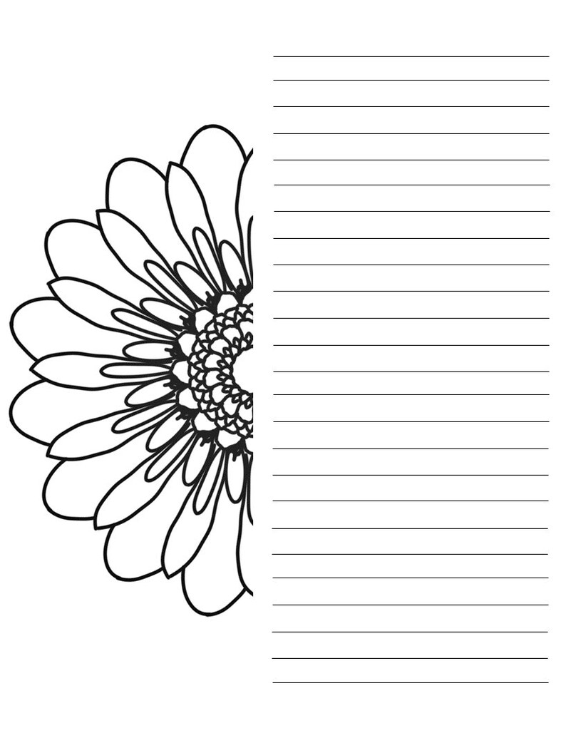 Coloring Pages/coloring Letter Writing Stationery/color Your - Etsy