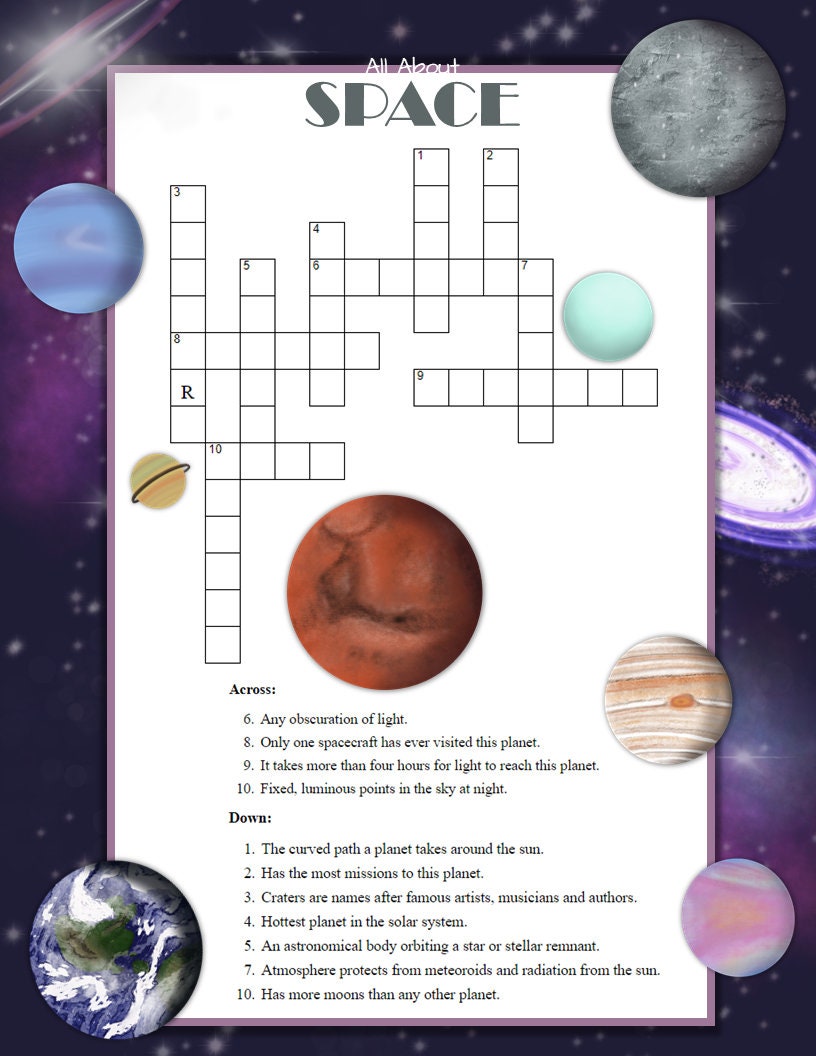Outer Space Printables-planet-themed Game Pack - Etsy