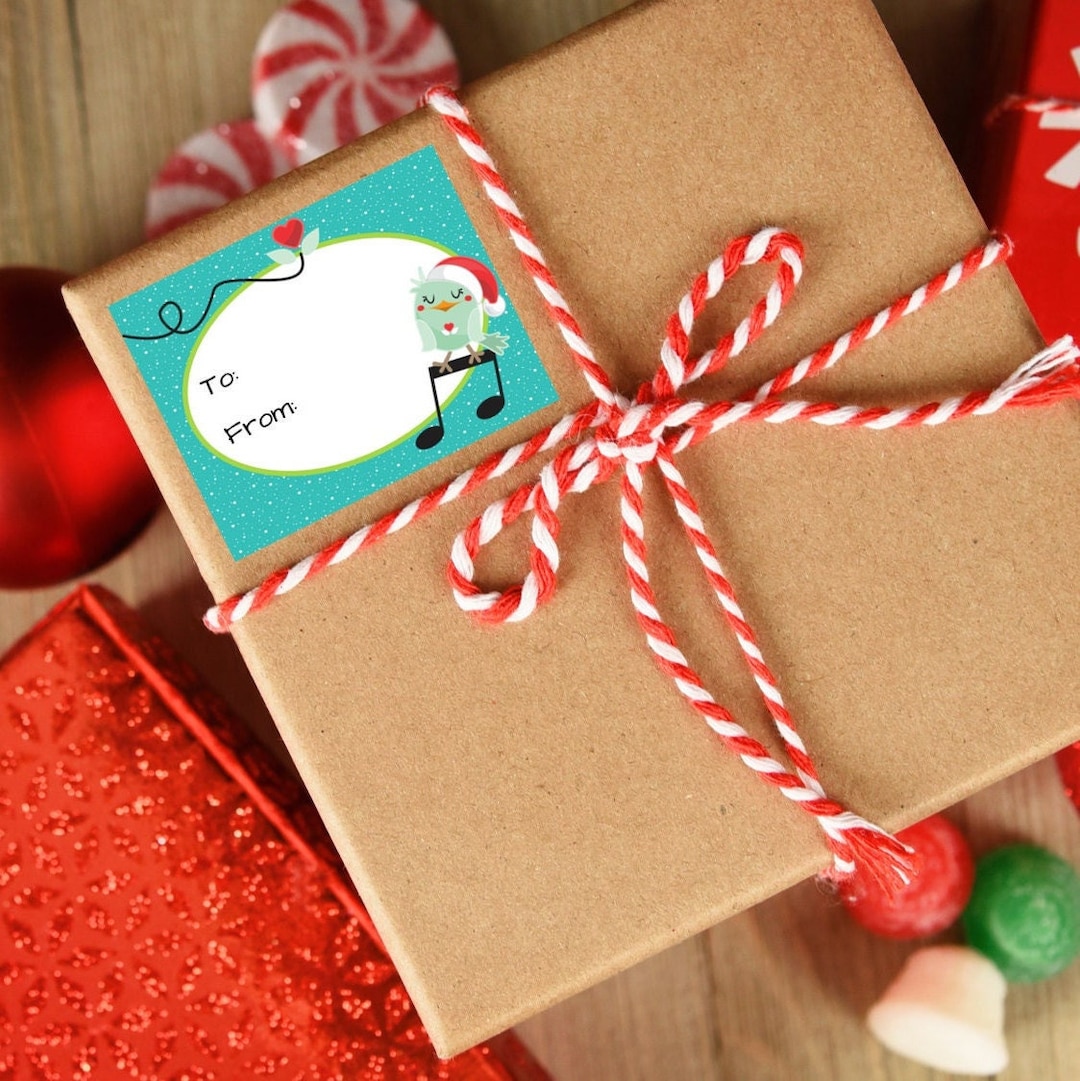 Festive Christmas Gift Tags ~ Holiday Gift Tags ~ Printable Gifttag ...