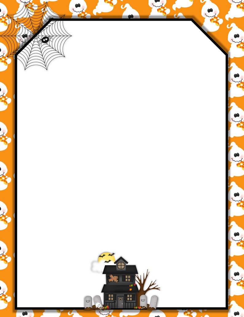 Halloween Letter Writing Set, Pen Pal Kit, Halloween Stationary, Lined ...