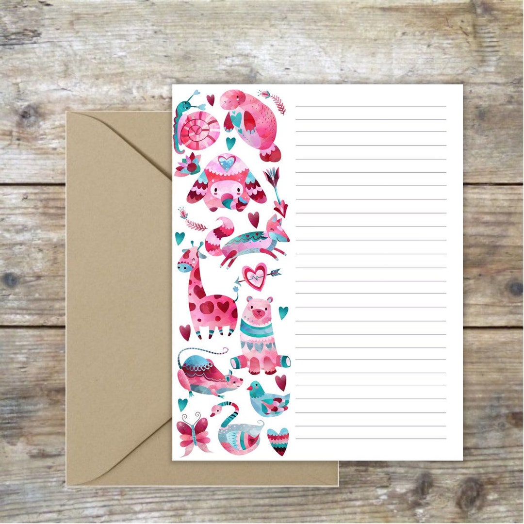 Valentine Paper ~ Valentine Stationary ~ Pen Pal Stationery ...