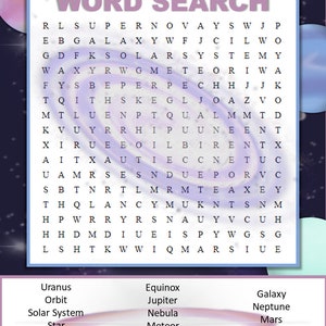 Outer Space Printables-planet-themed Game Pack - Etsy