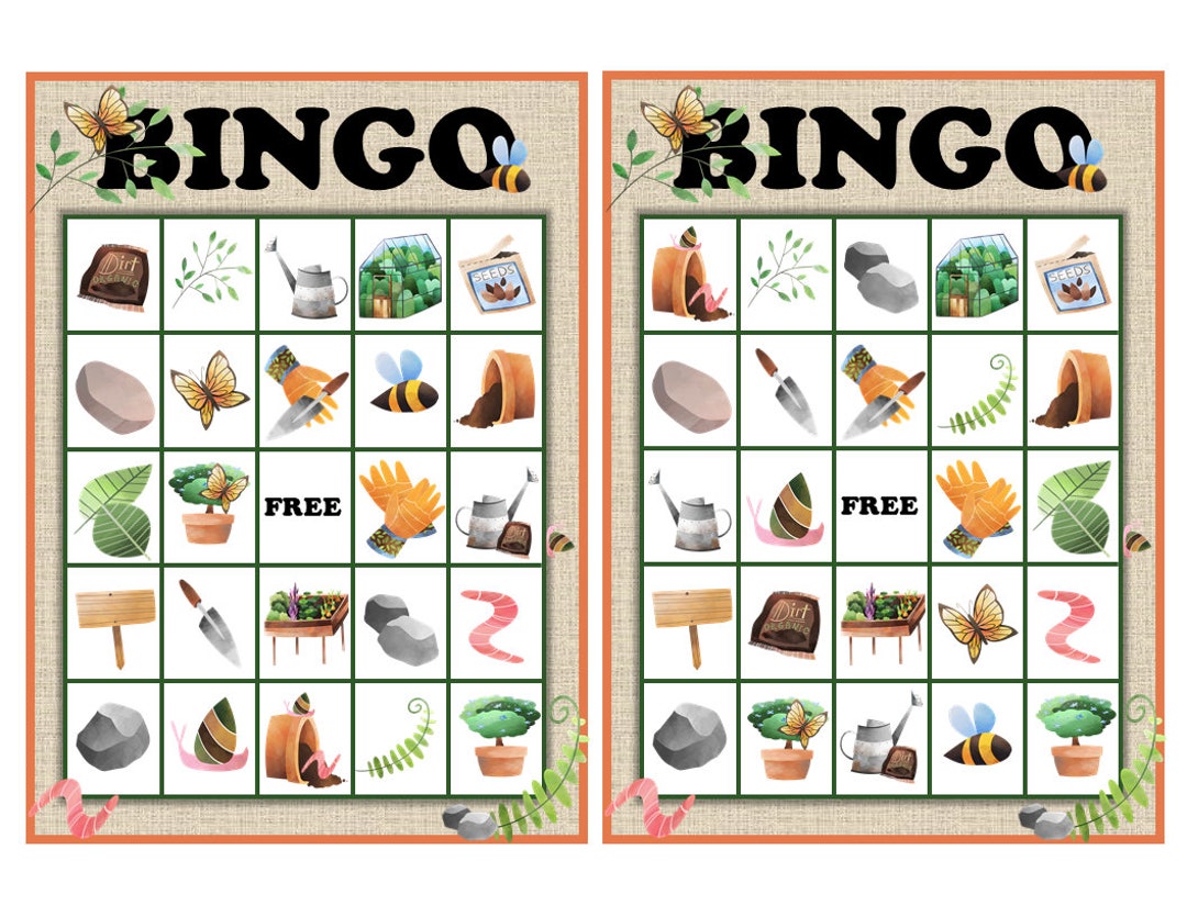 Printable Bingo Cards for Kids - Etsy