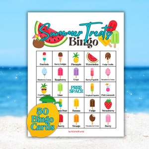 Summer Time Bingo Cards for Kids, Pool Party Bingo, Printable Bingo ...
