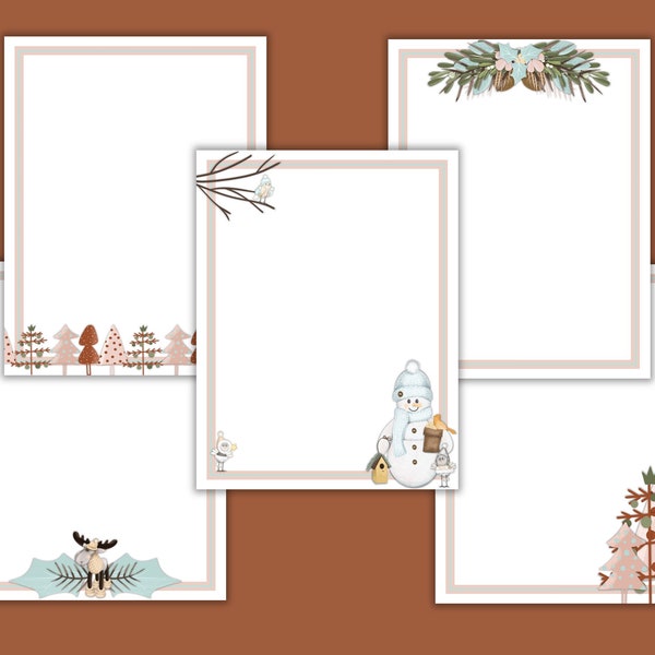 Christmas Printable Stationery - Etsy
