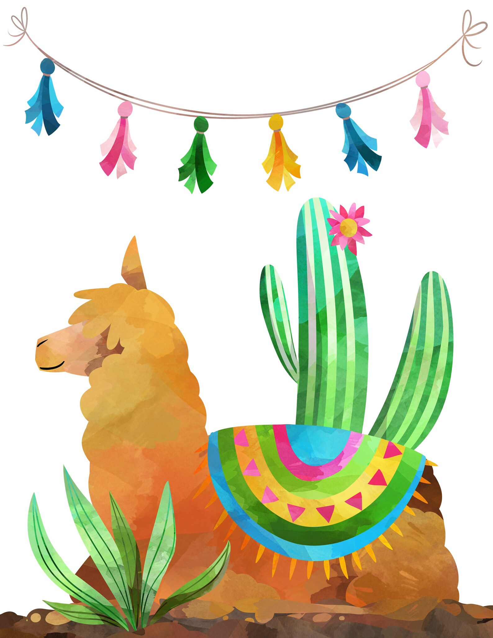 Llama Birthday Printable Bundle, Llama Party Decor, Girls Llama Party ...