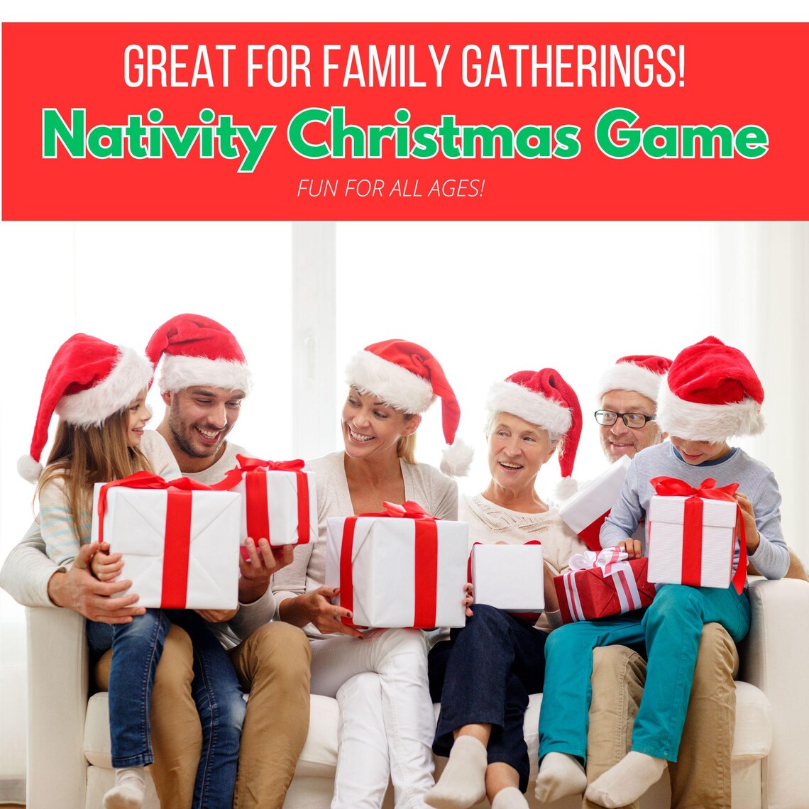 Nativity Left Right Game, Pass the Gift Game, Left Right Christmas Game ...