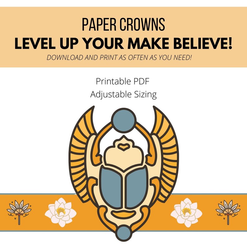 Ancient Egypt Paper Crown, Paper Crown DIY, Egypt Crown Kids, Ancient ...