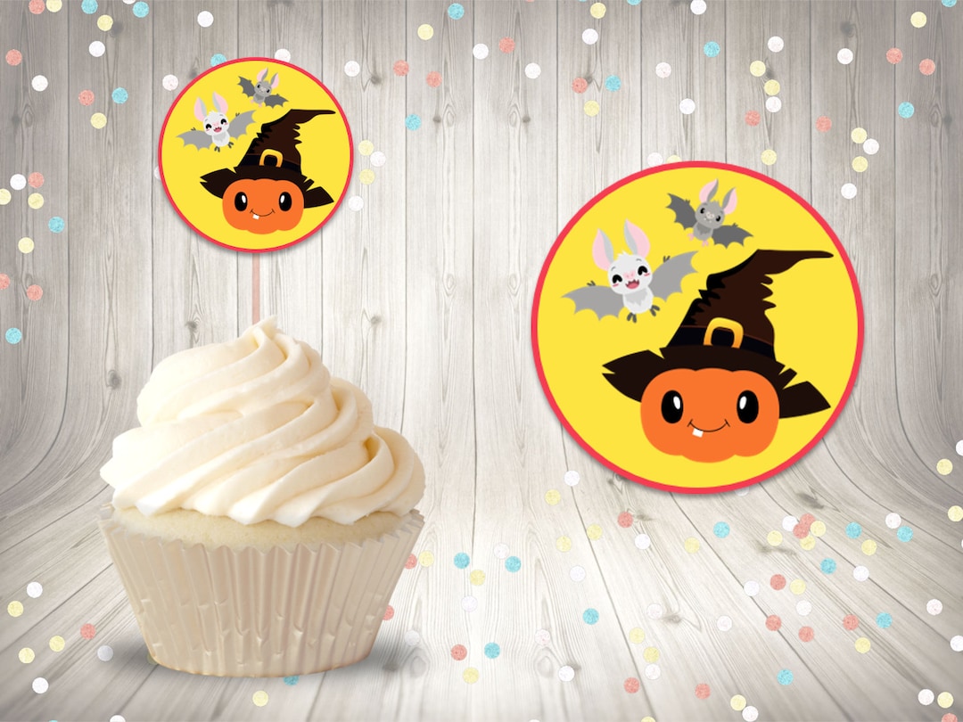 Printable Halloween Cupcake Toppers ~ Cute Cupcake Toppers for ...