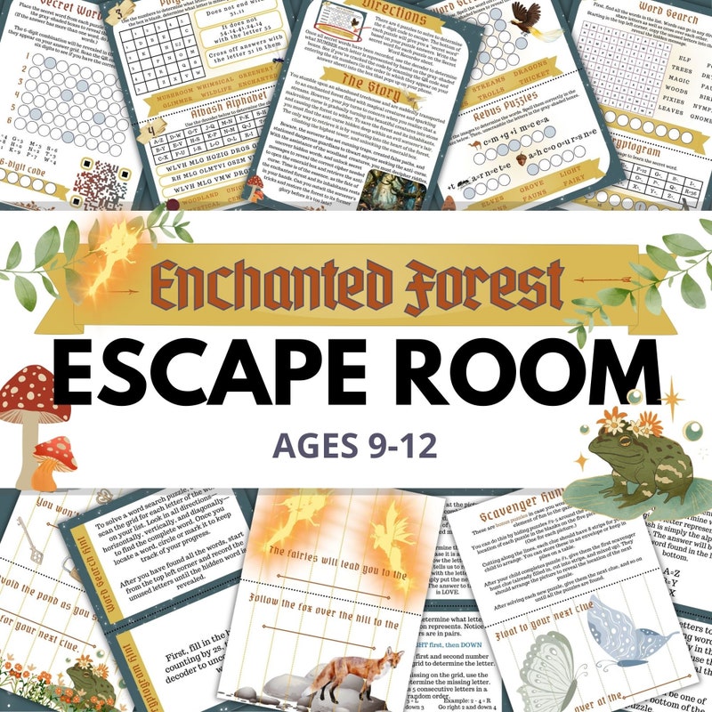 Escape Room Printable - Etsy