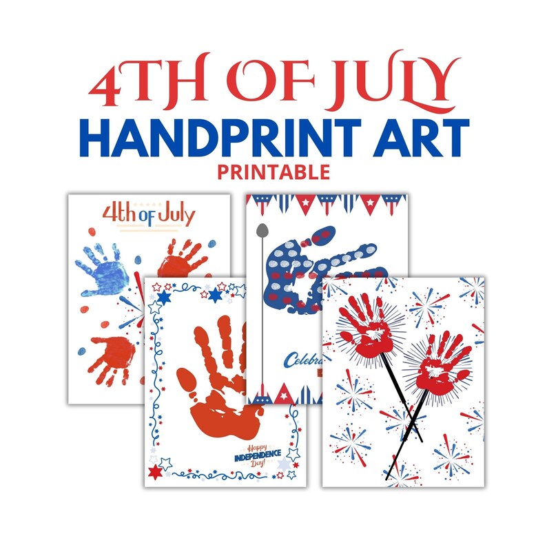 4th of July Handprint Bundle, Handprint Craft, 4th July Handprints ...