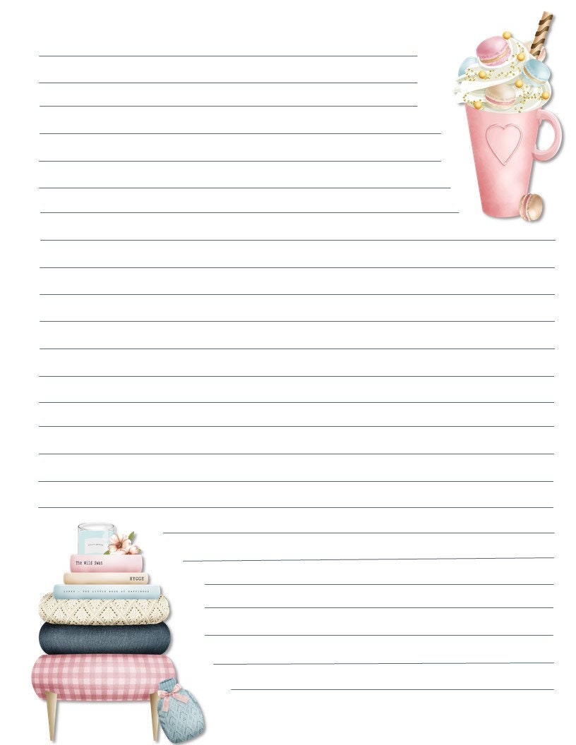 Hygge Stationary Set for Teen Girls/preteen Writing Paper - Etsy