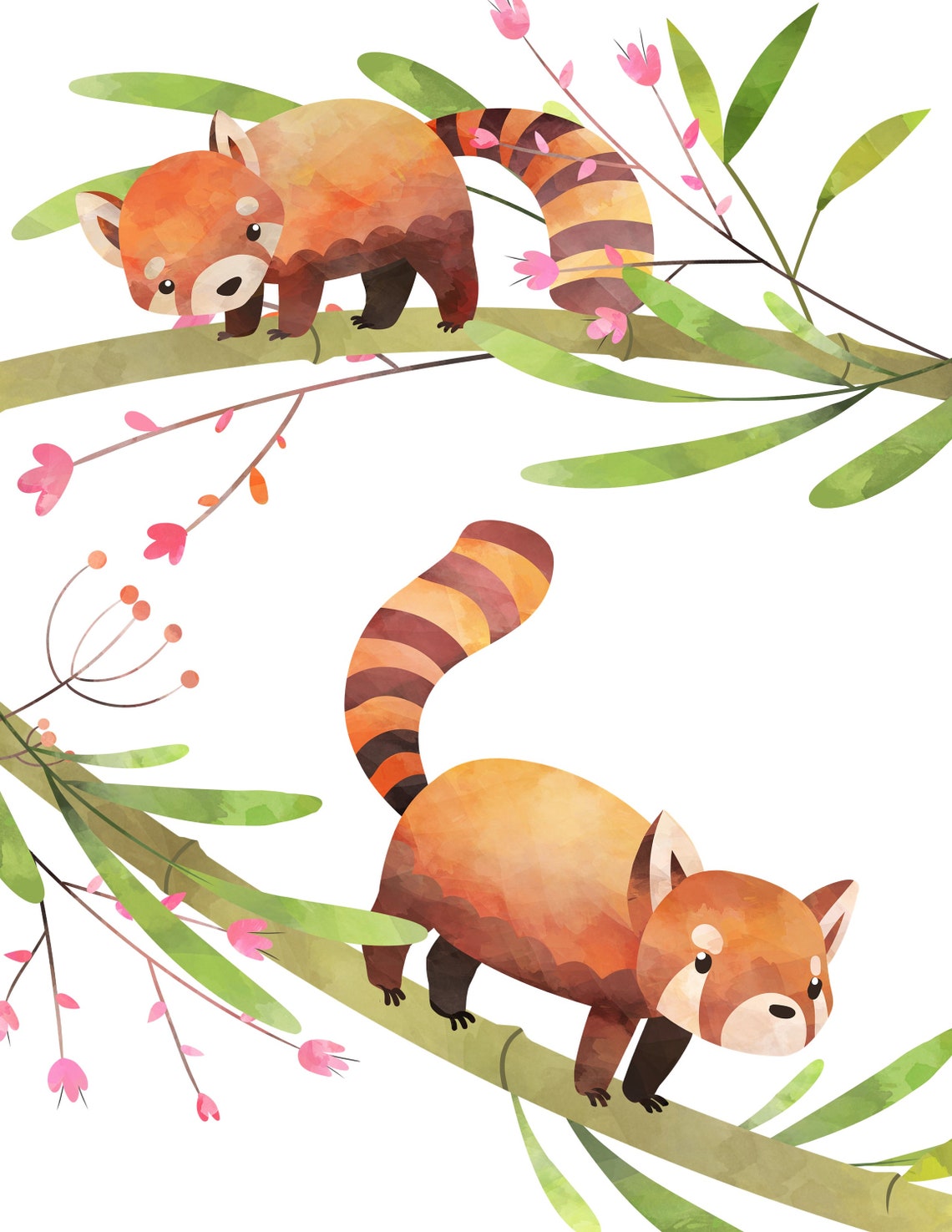 Red Panda Girl's Room Decor - Etsy