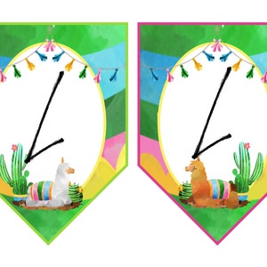 Llama Birthday Printable Bundle, Llama Party Decor, Girls Llama Party ...