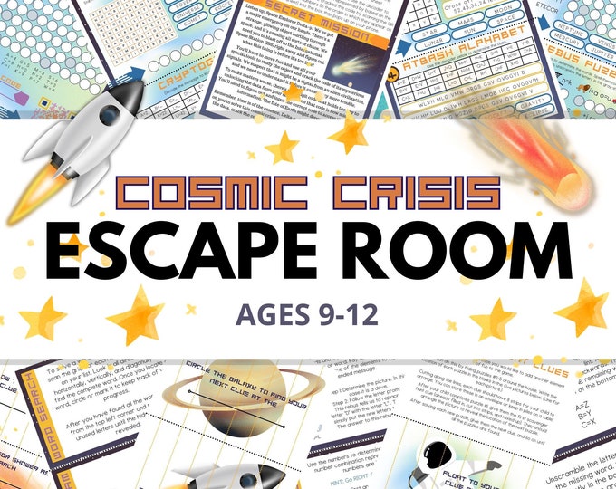 Escape Room for Kids Escape From Space Printable Escape Room, QR Code ...