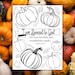 Christian Pumpkin Coloring Page Printable - Etsy