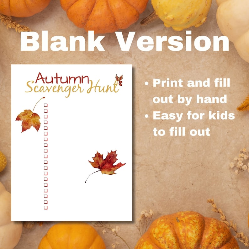 Editable Nature Scavenger Hunt Printable for Kids Outdoor Scavenger ...