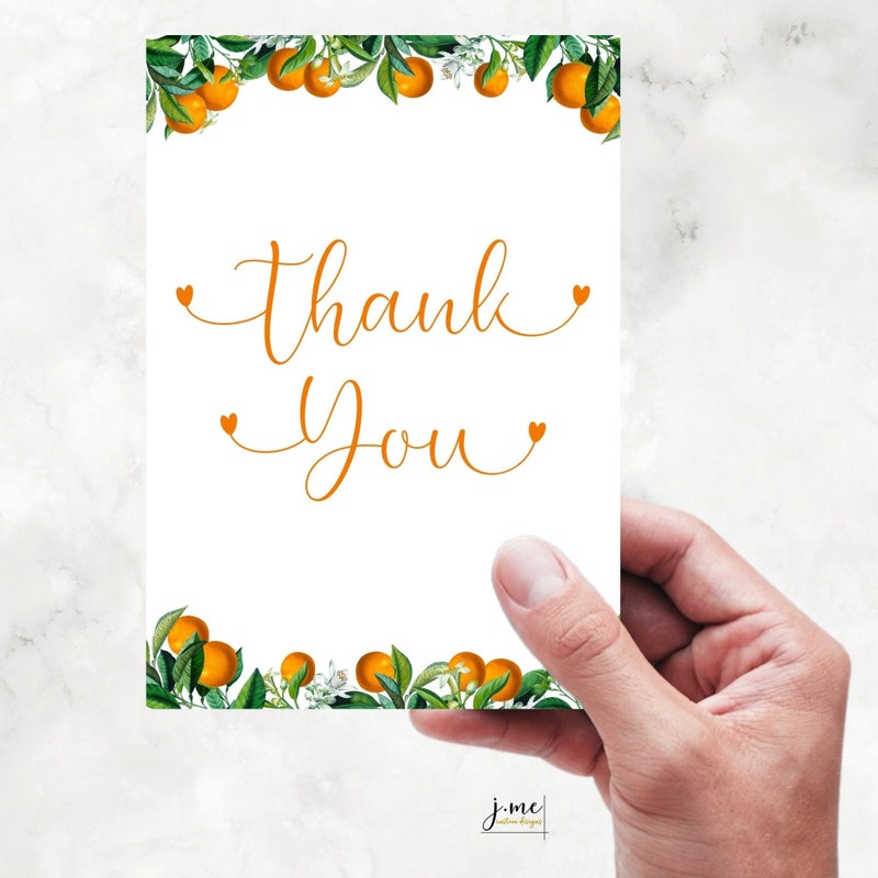 Orange Thank You - Etsy