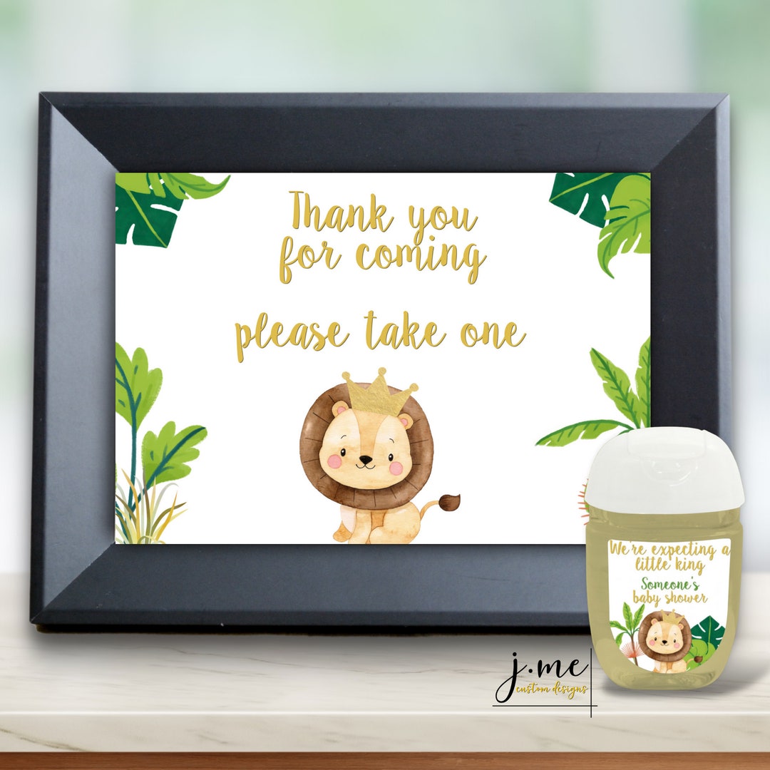 A Little King Party Favor Baby Shower Sign, Take a Favor Tabletop Sign ...