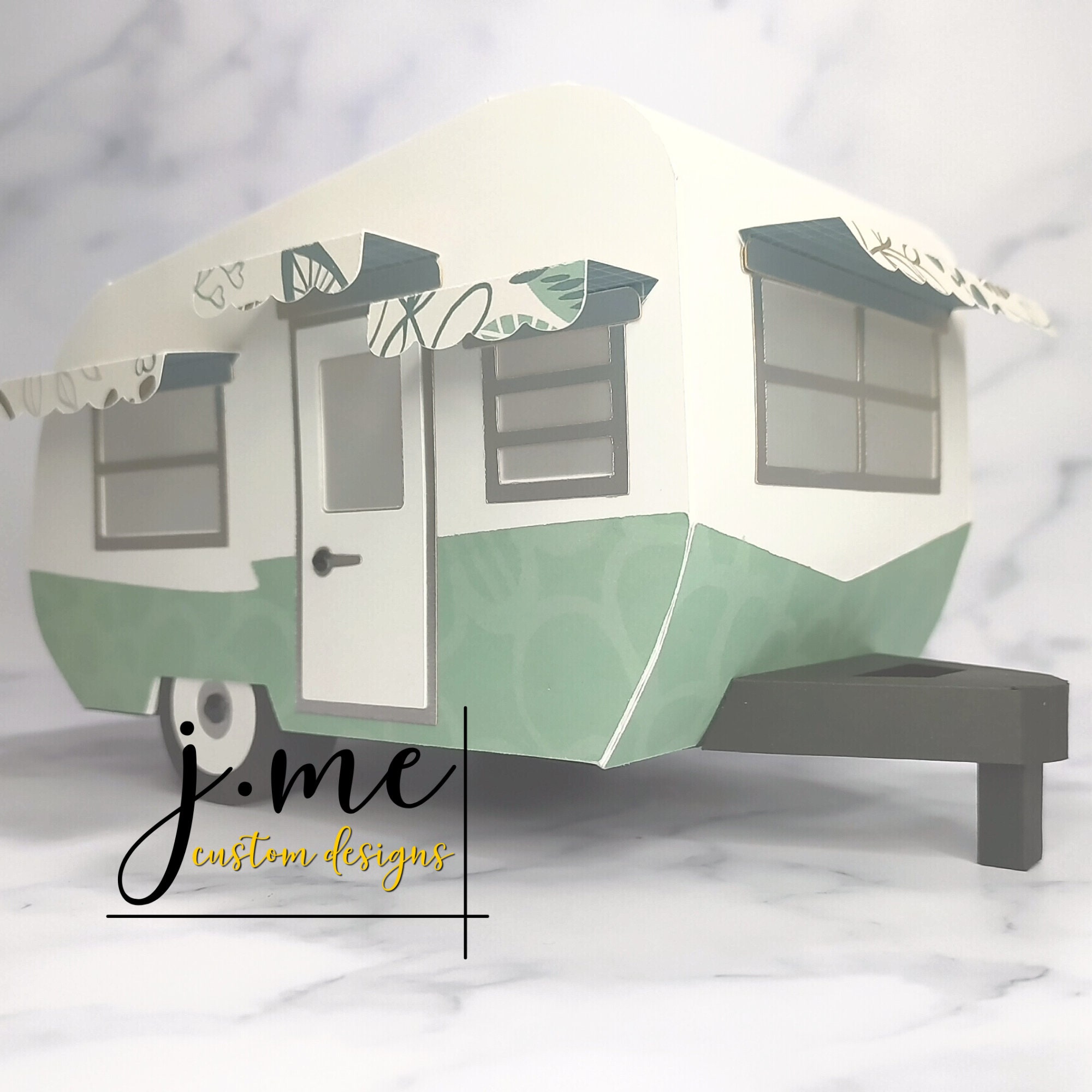 3D Gift Box Vintage RV Camper Gift Box Retro Camper Gift for Him ...