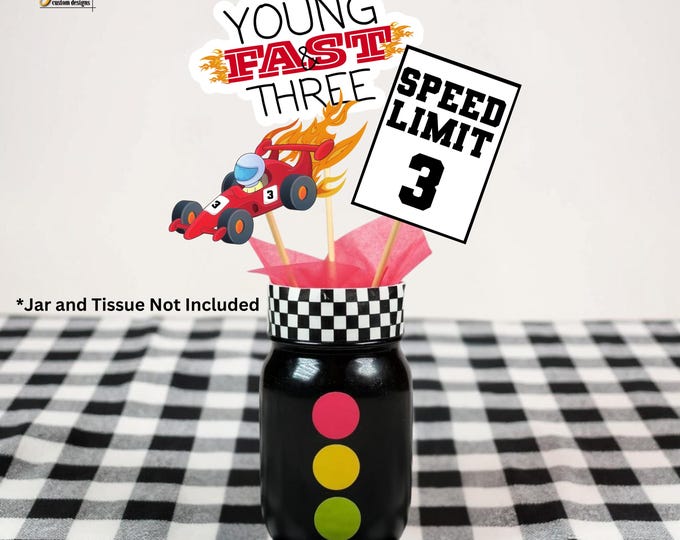 Black Race Car Traffic Light Mason Jar: Add on Soap Dispenser, Coin Jar ...