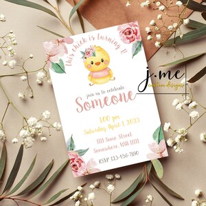 Birthday Chick First Birthday Party Invitation This Chick is Turning ...