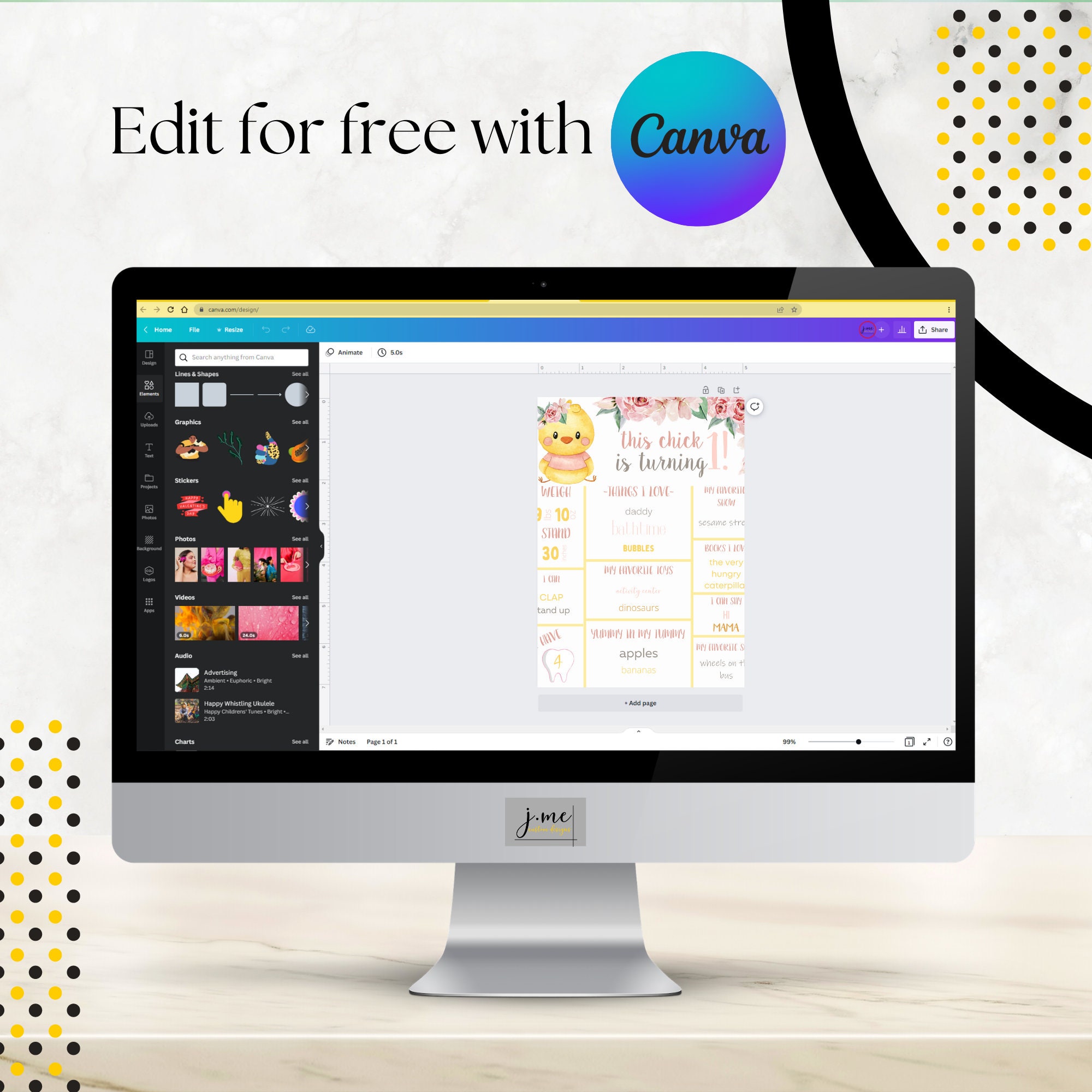 Milestone Fact Sheet First Birthday It's a Chick Birthday - Etsy