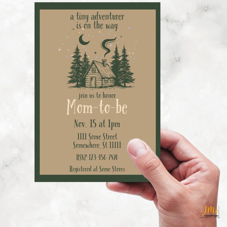 Tiny Adventurer Baby Shower Invitation Template Little Explorer Theme ...