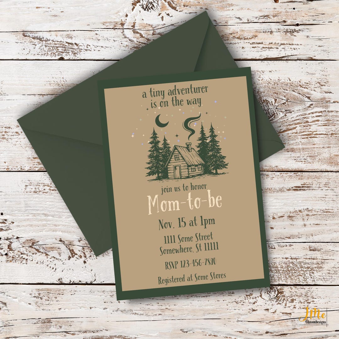 Tiny Adventurer Baby Shower Invitation Template Little Explorer Theme ...